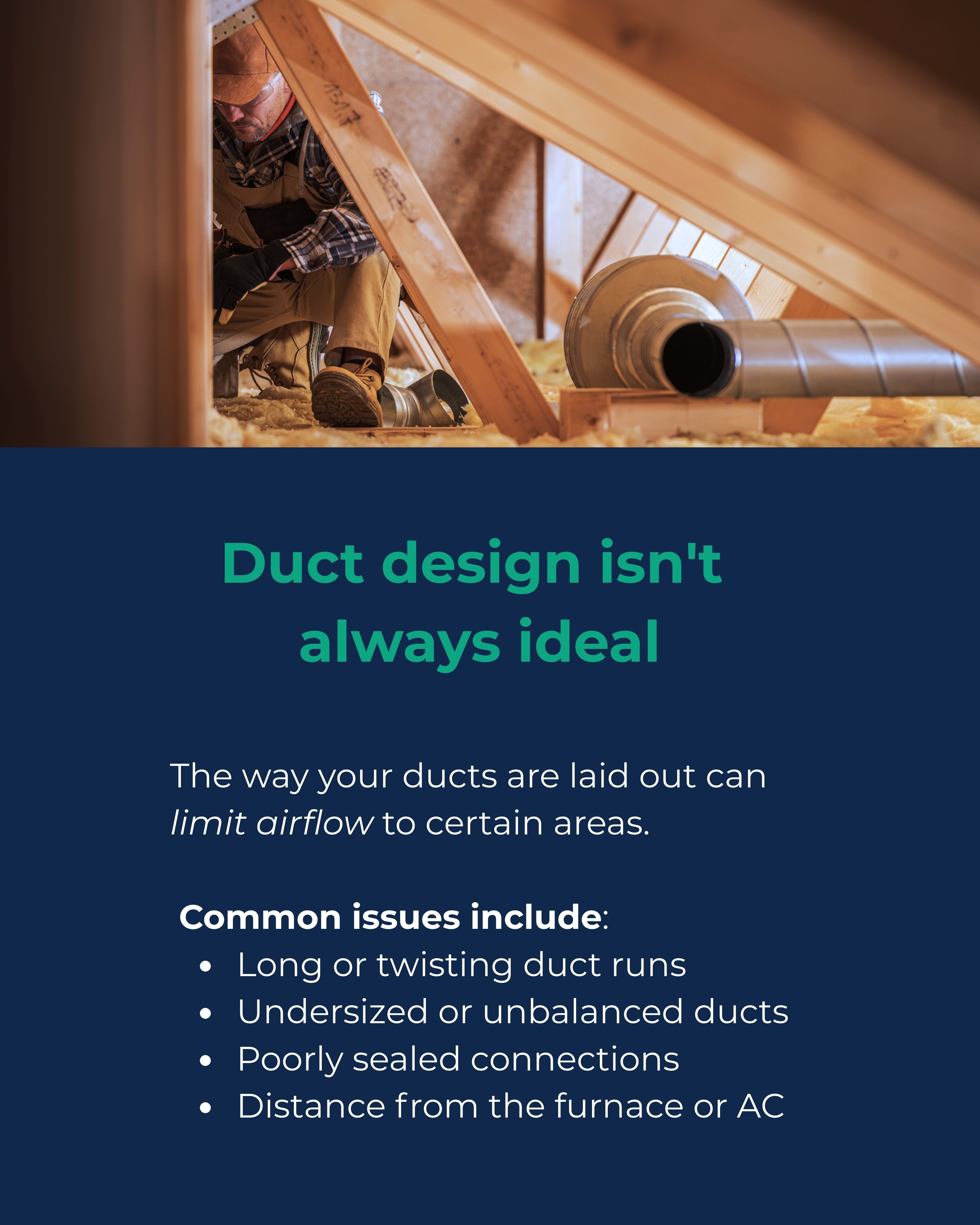 Duct design isn't always ideal – Smart Cocoon